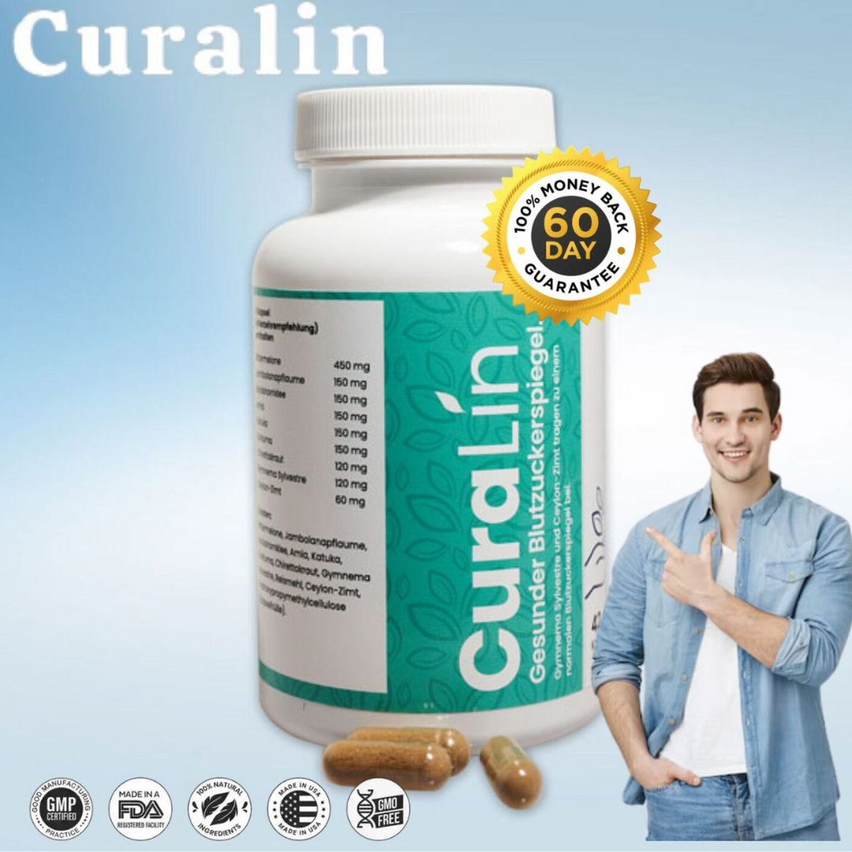 Curalin (100% Natural Advanced Glucose Support) | Curalin