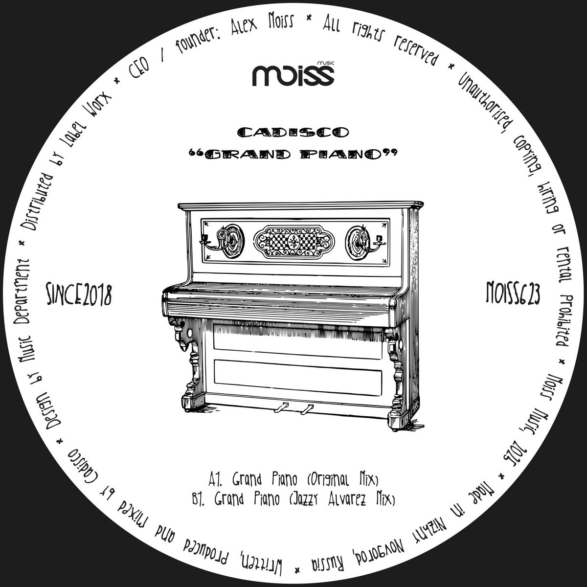 Grand Piano (Jazzy Alvarez Mix) | Cadisco | Moiss Music/Hive Label/Yesenia