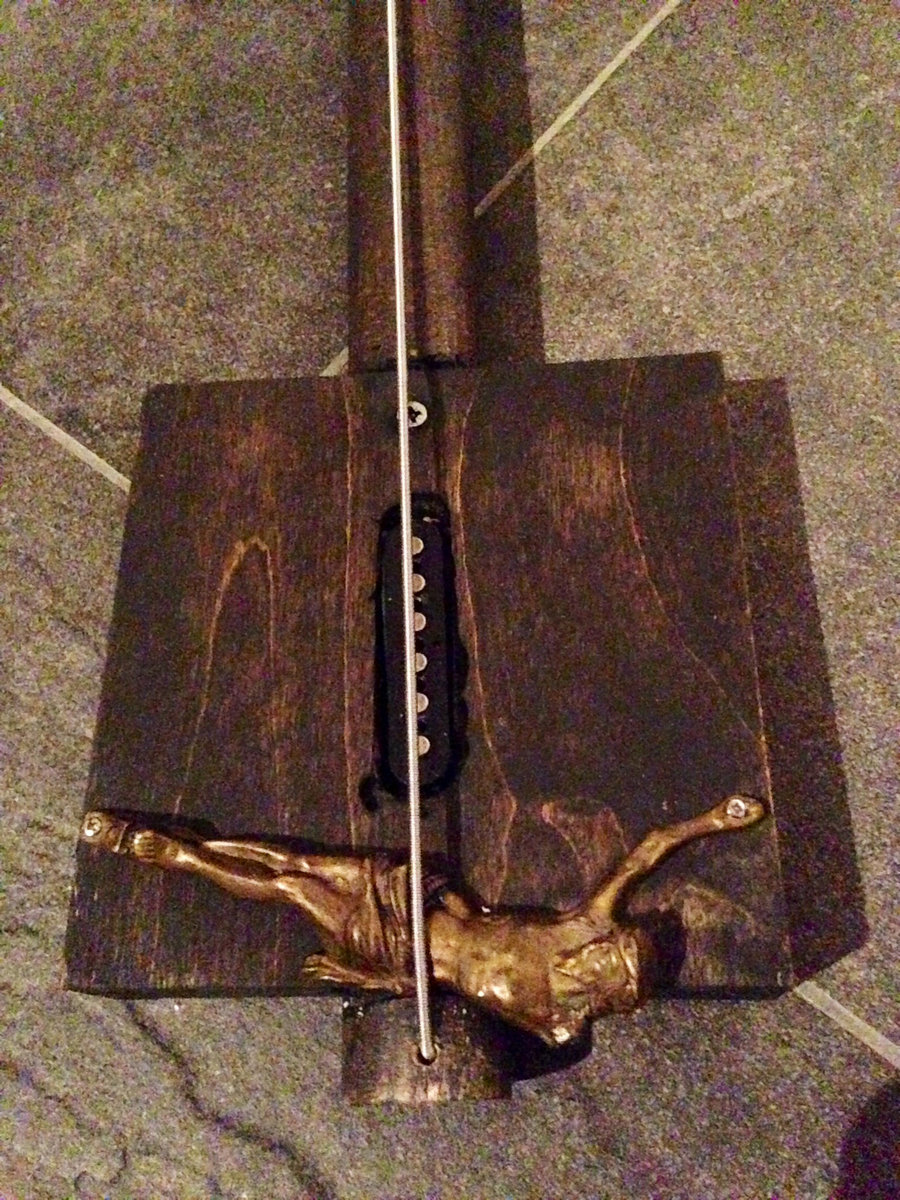 1 string Jesus diddley bow with axe handle neck guitar | NEGROMANCY GUITARS