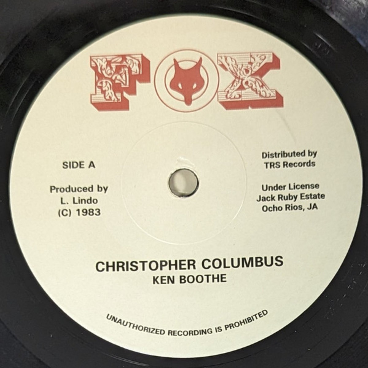 KEN BOOTHE - Christopher Columbus | TRS Records