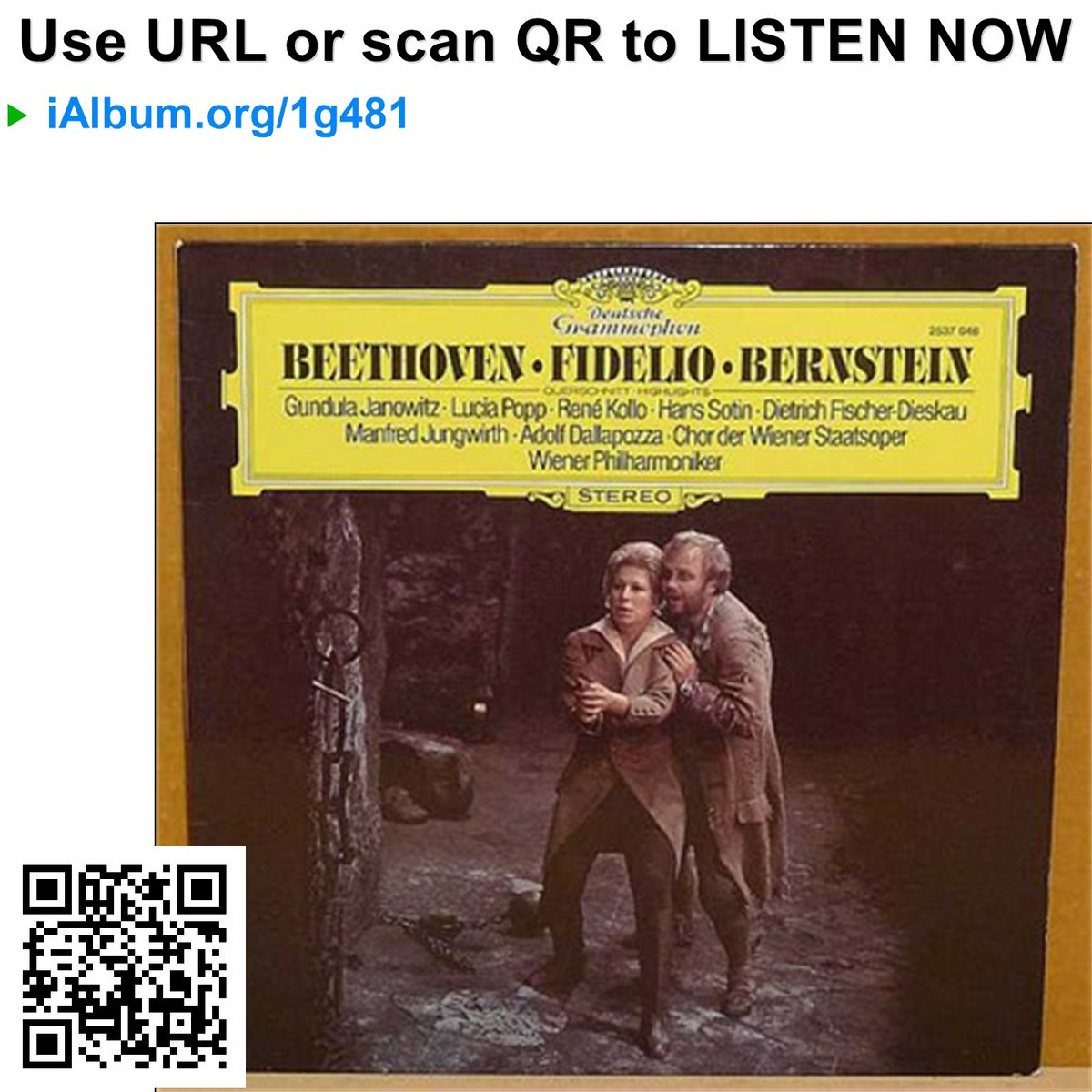 Fidelio Querschitt Highlights | Beethoven Bernstein, Gundula Janowitz ...