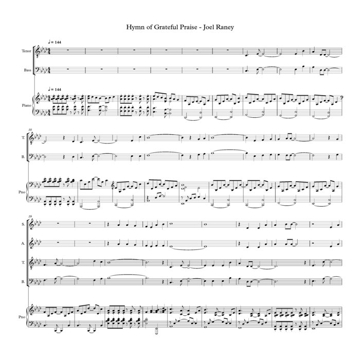 Hymn of Grateful Praise - Joel Raney | Choral Music Practice Files
