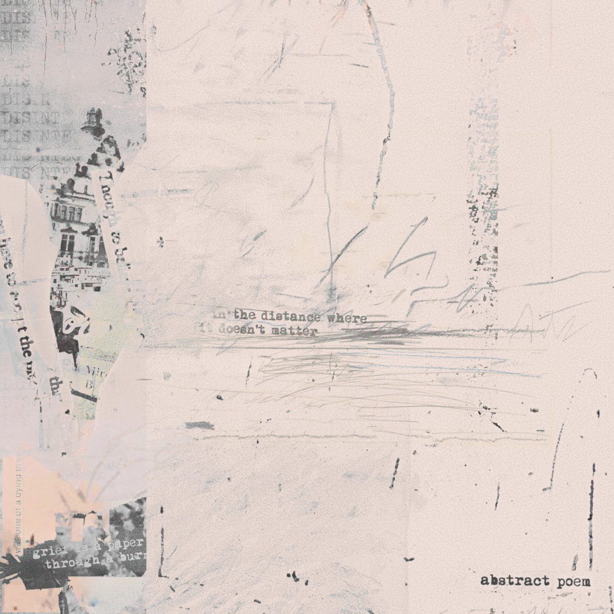 collage triptych | abstract poem | Heavy Cloud