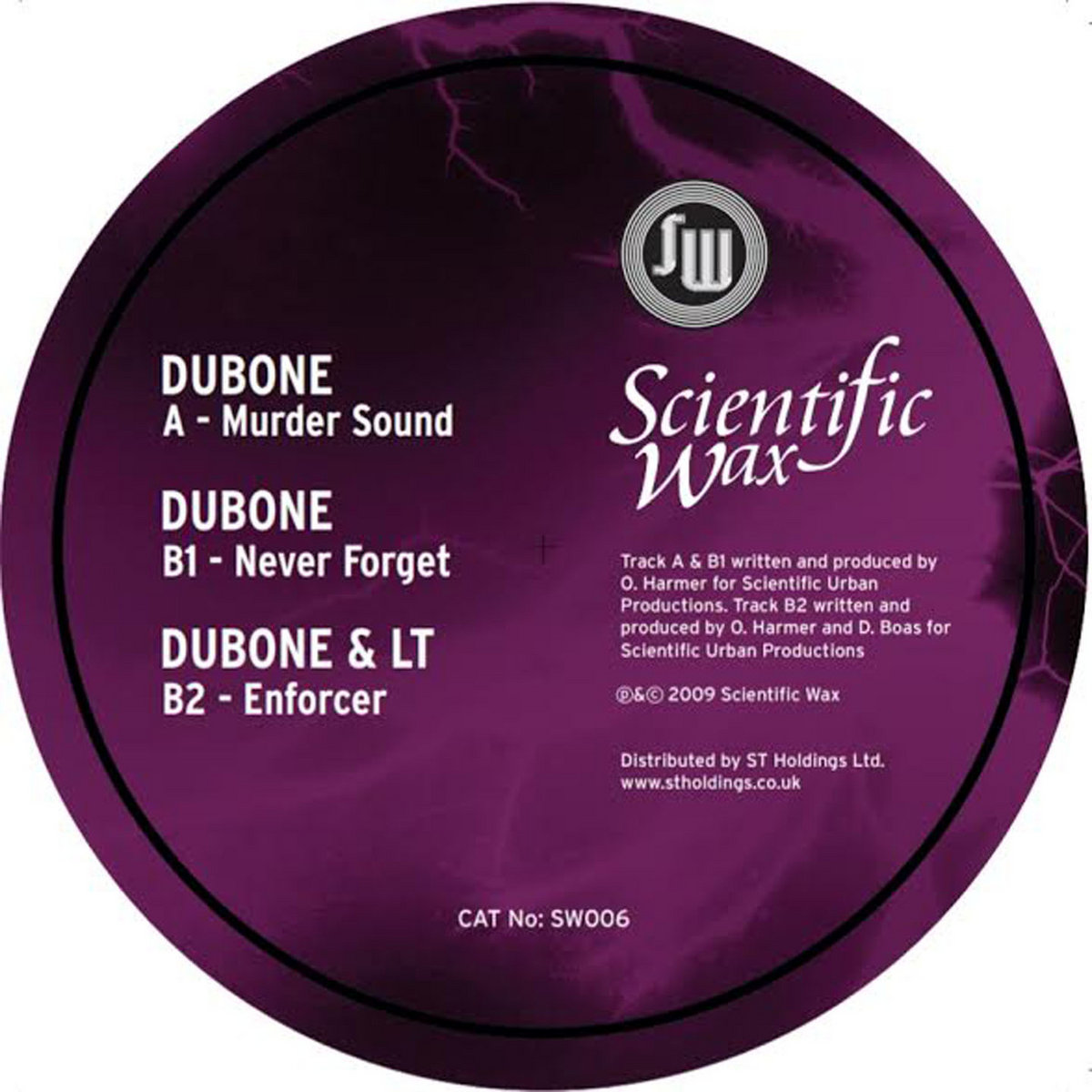 SW006 - Dub-One - Murder Sound | Dub-One | Scientific Wax