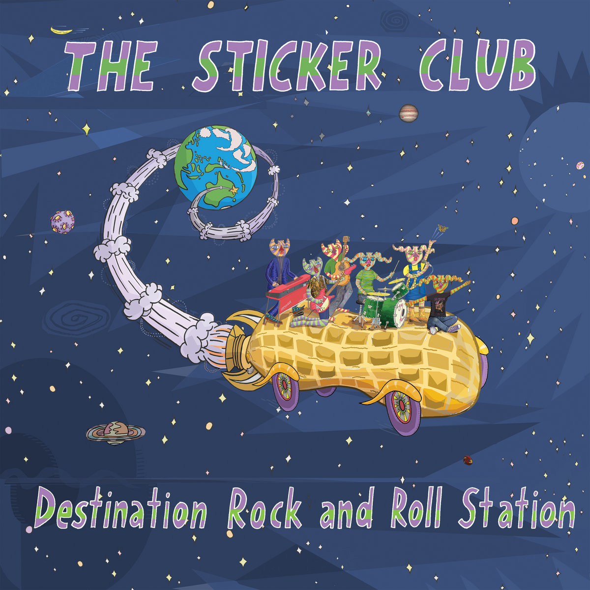 Destination Rock and Roll Station | The Sticker Club | Half A Cow Records