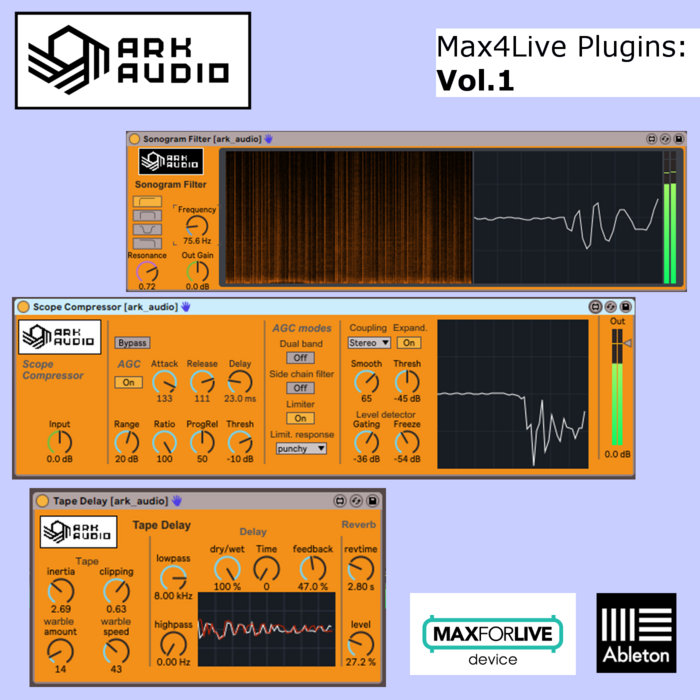 Max4Live Plugin Bundle Vol.1 [free] | [arkaudio.co.uk] | Ark Records