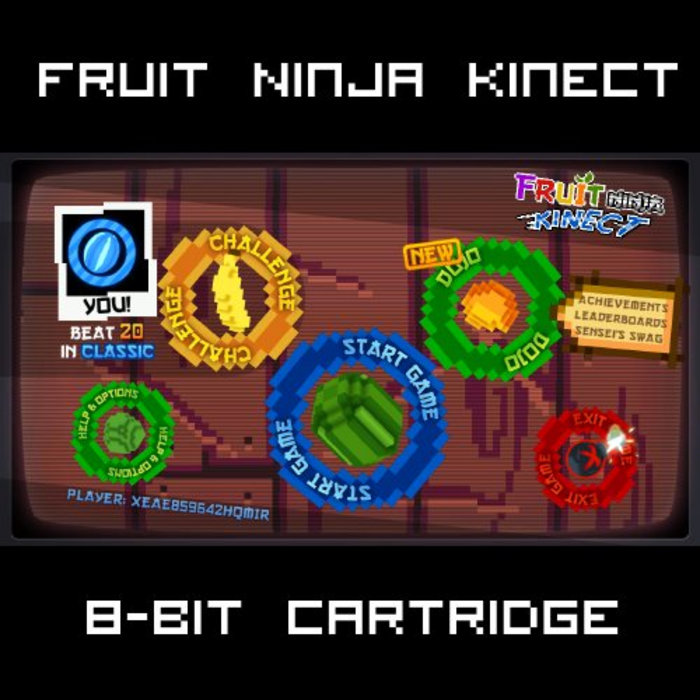 Fruit Ninja Kinect 8-bit Cartridge | Halfbrick Studios