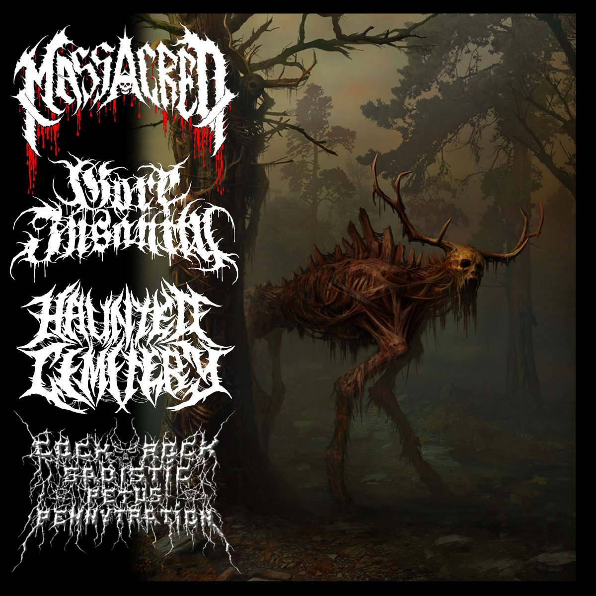 4 Brutal Ways To Die Split | Masacred, Gore Insanity, Haunted Cemetery ...