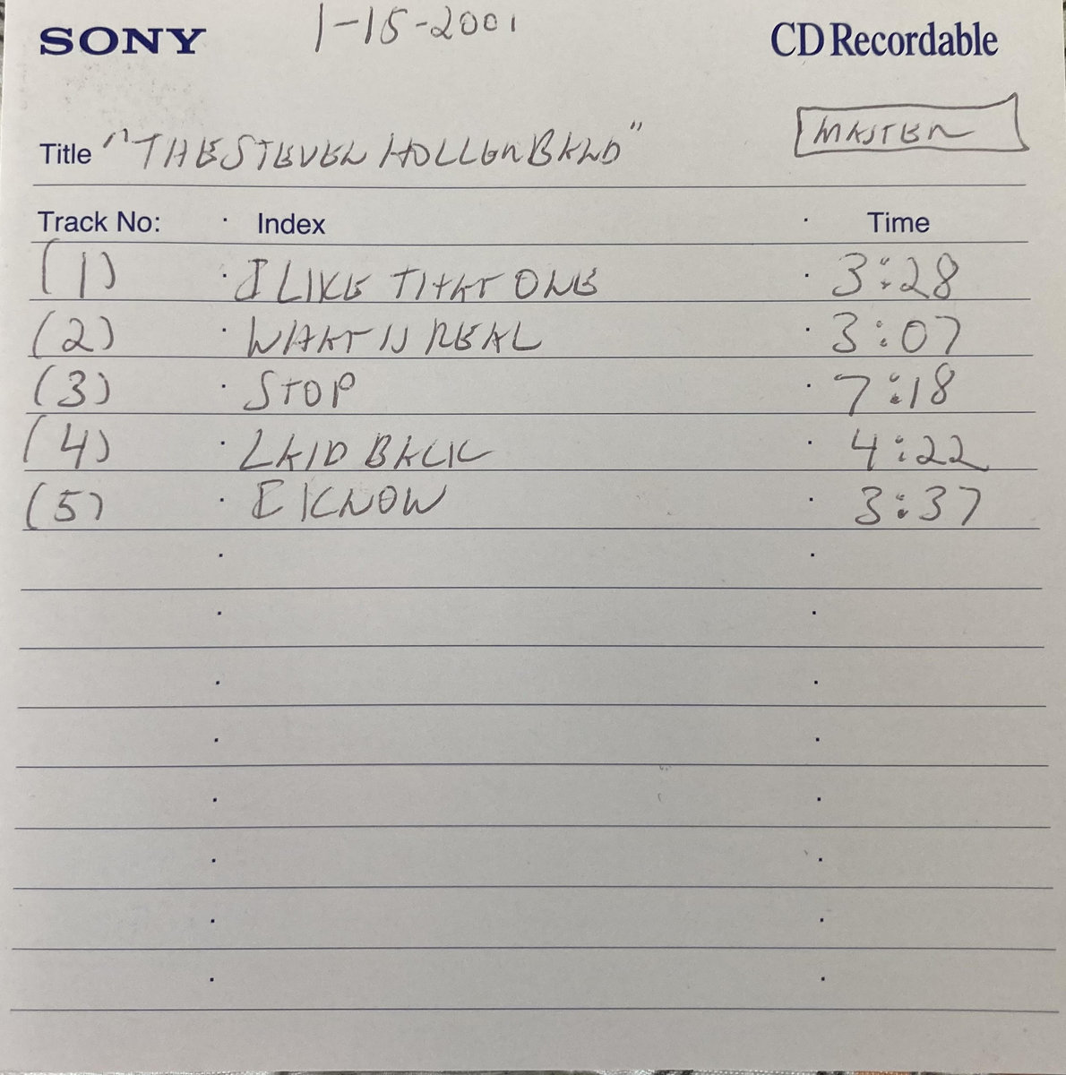 E.P. | The Steven Hollar Band | Records @ 101