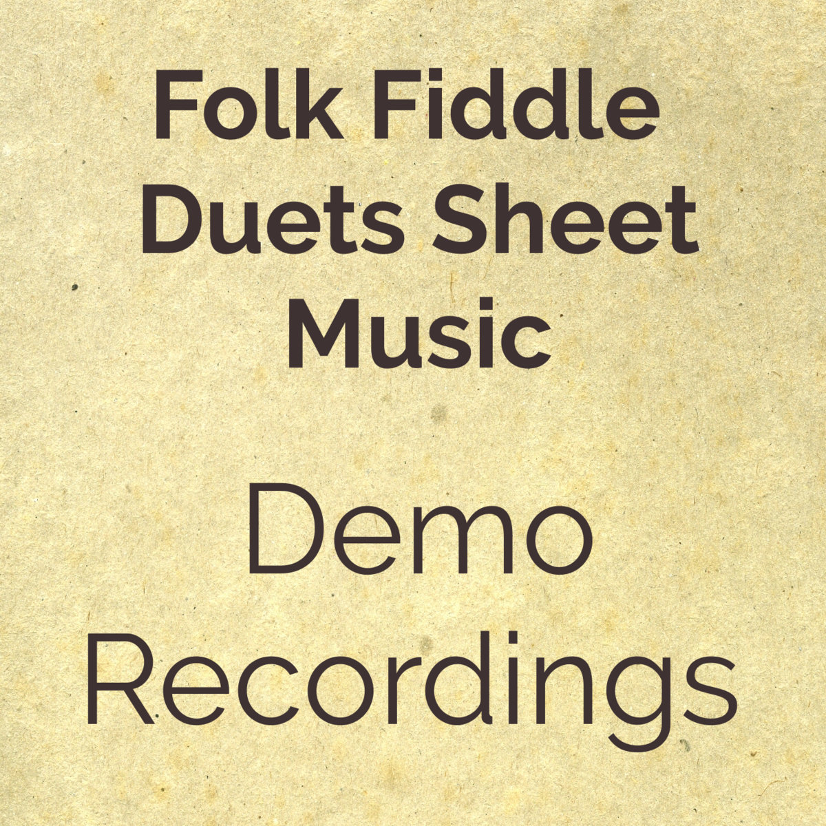 Fiddle Duets Sheet Music Example Recordings | Folk Arrangements Sheet Music