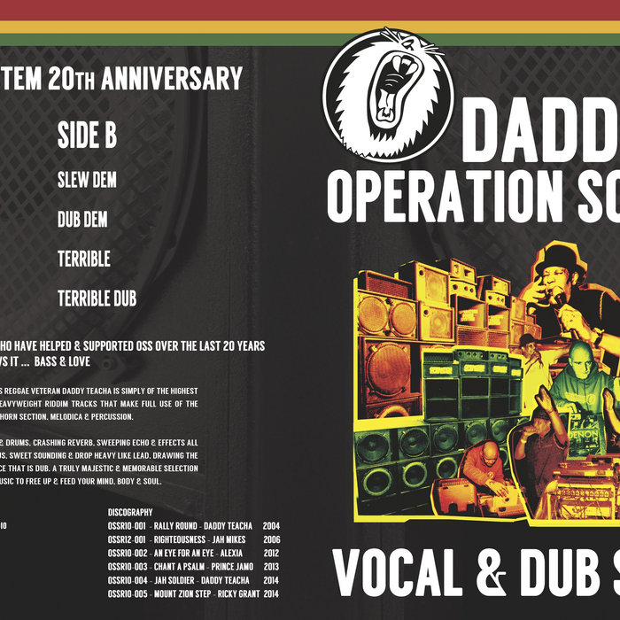 Daddy Teacha & Operation Sound / Vocal & Dub Showcase LP | Operation ...