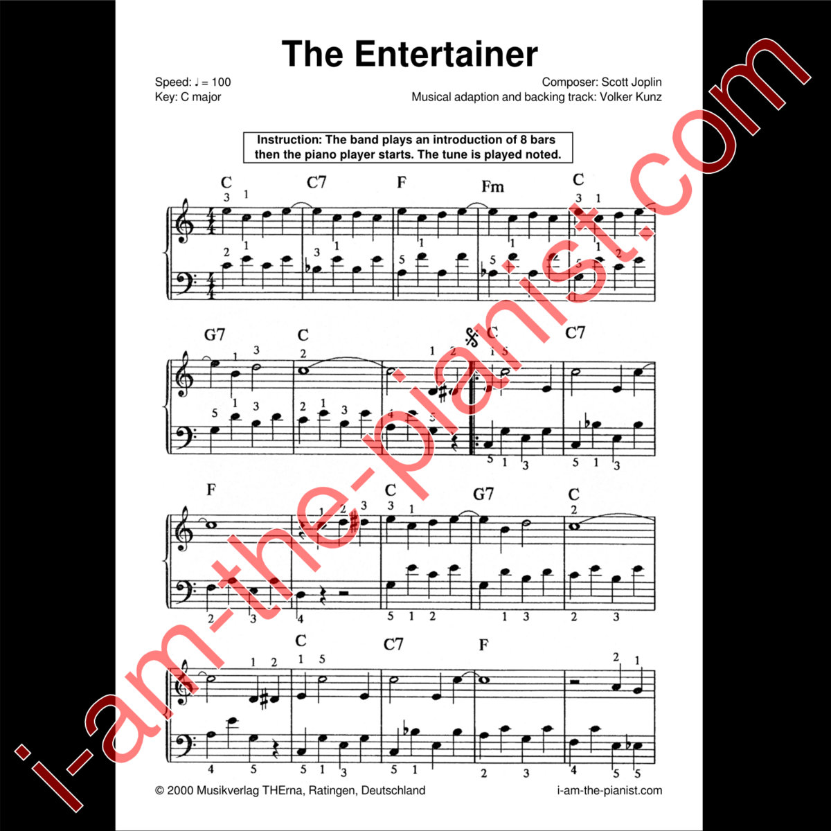 The Entertainer (Scott Joplin) | i-am-the-pianist