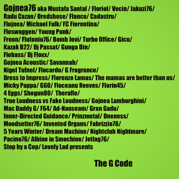 The G Code | Gojnea76