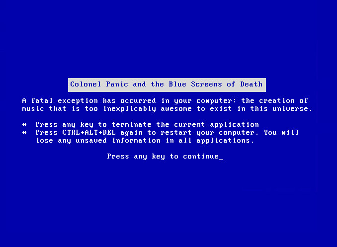 Sonoluminescence | Colonel Panic and the Blue Screens of Death
