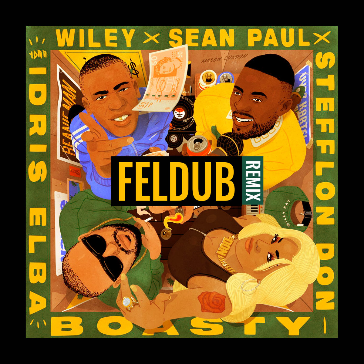 Wiley, Sean Paul Feat. Stefflon Don & Idris Elba - Boasty Feldub RMX ...