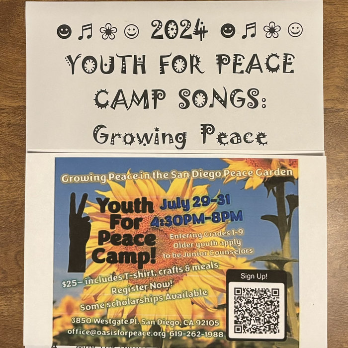 Youth for Peace Camp 2024: Growing Peace, San Diego 1st Church of the ...