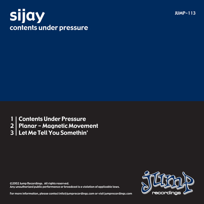Contents Under Pressure | Sijay
