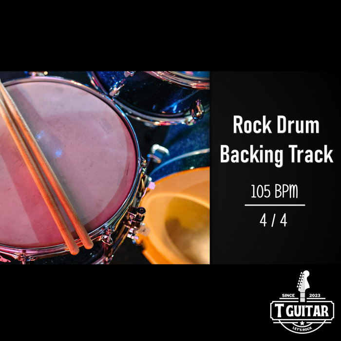 TGuitar-no-0117 - Simple Rock Drum Beat Backing Track 4/4 - 105 BPM ...