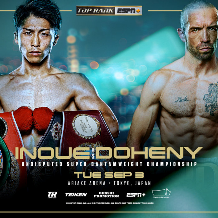 TJ Doheny vs Naoya Inoue Live Streams Free Tv | Pal Arinsal
