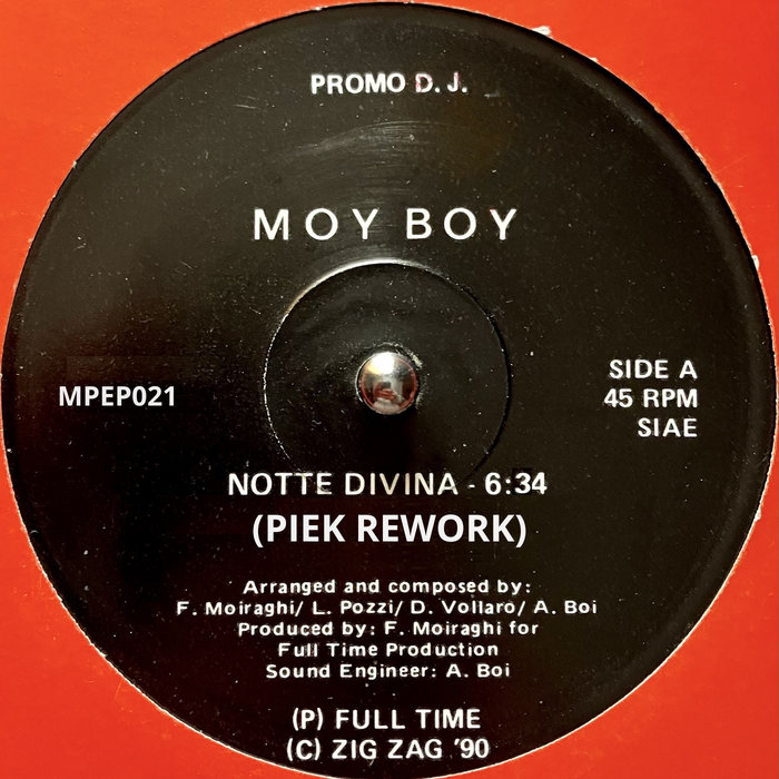 Moy Boy - Notte Divina (PIEK Rework) - MPEP021 | PIEK