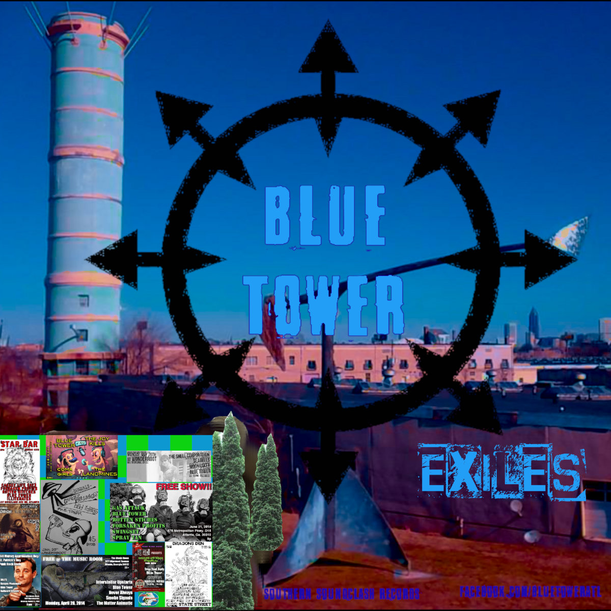 Blue Tower - Exiles/Awkward Sounds - Sorry About The Blood... 12" LP ...