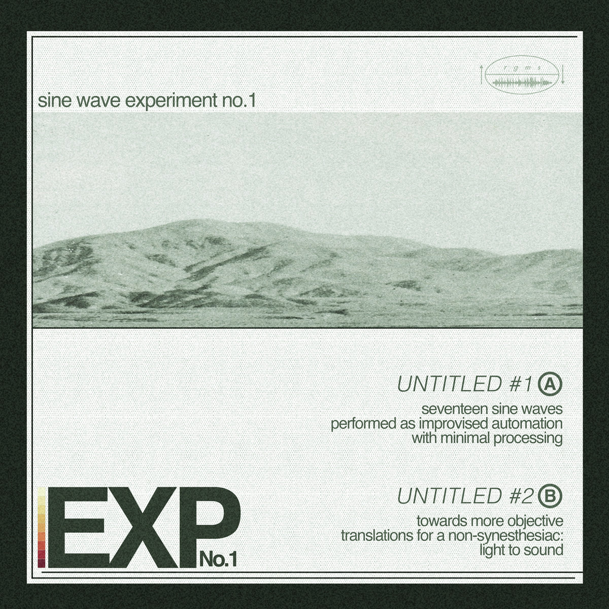 Sine Wave EXP No. 1 | rgms