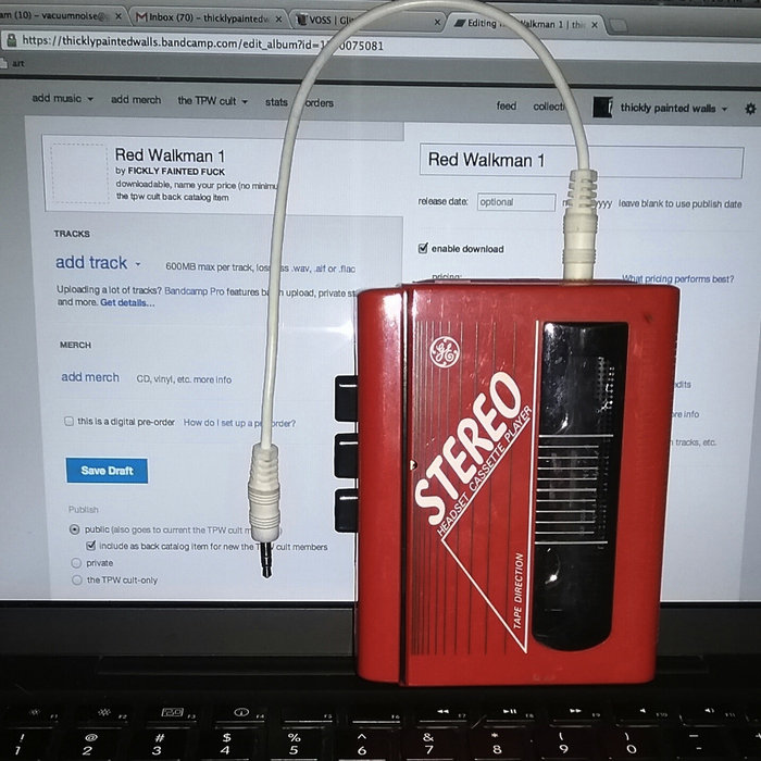 Red Walkman 1 | FICKLY FAINTED FUCK | thickly painted walls