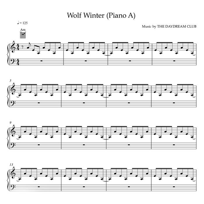 Wolf Winter (For 2 Pianos) - Piano Sheet Music + Track Downloads | The ...