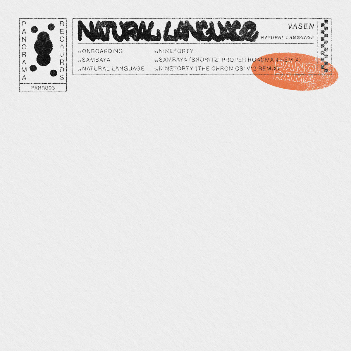 Natural Language | Vasen | Panorama Records