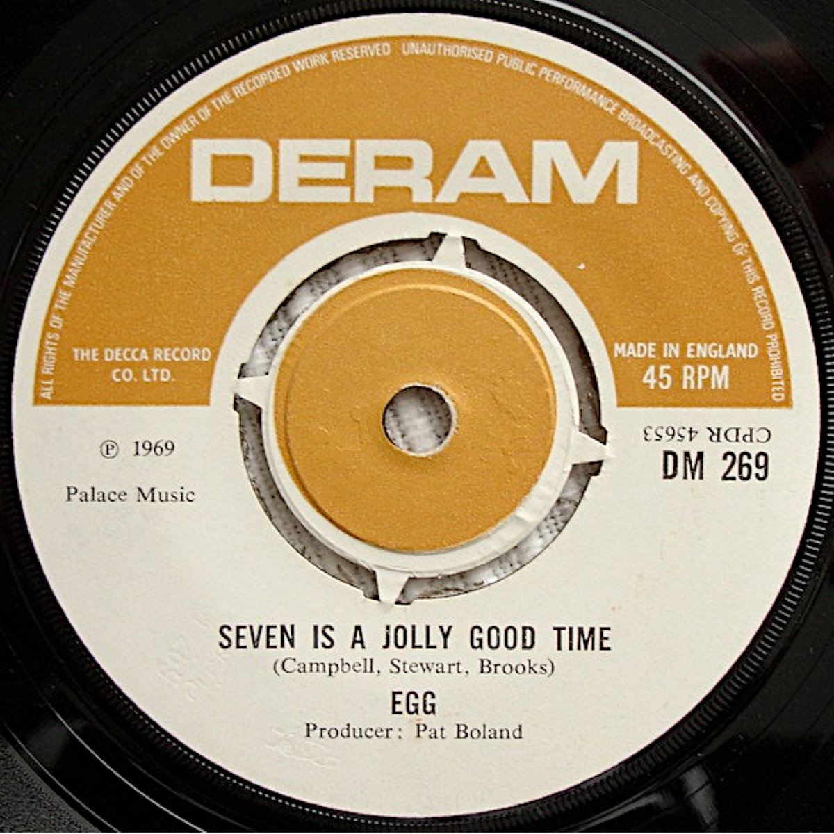 Seven Is A Jolly Good Time / You Are All Princes (single) | Egg | Dirk ...