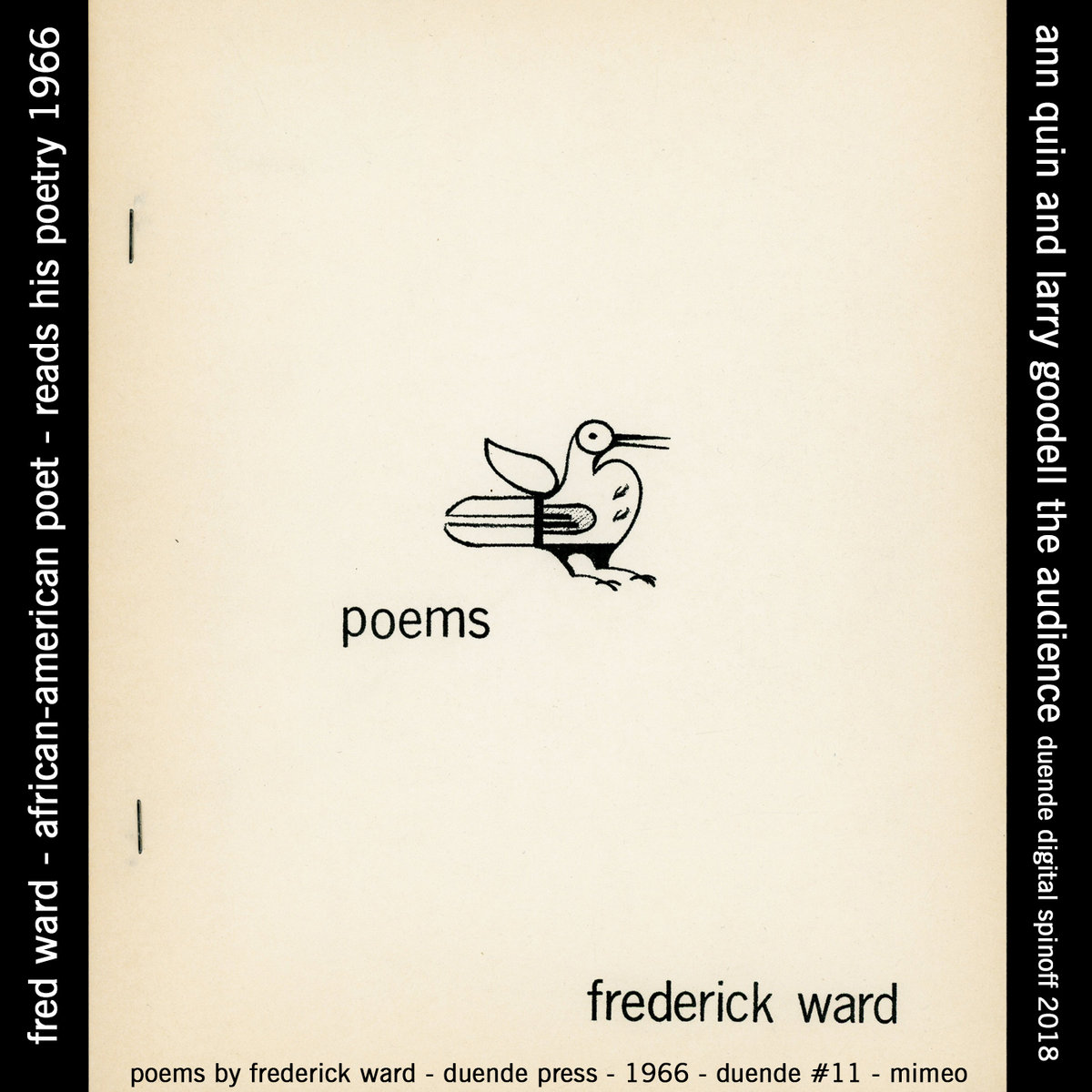 Fred Ward - Black Poet & Musician - reads his poems to Ann Quin and ...