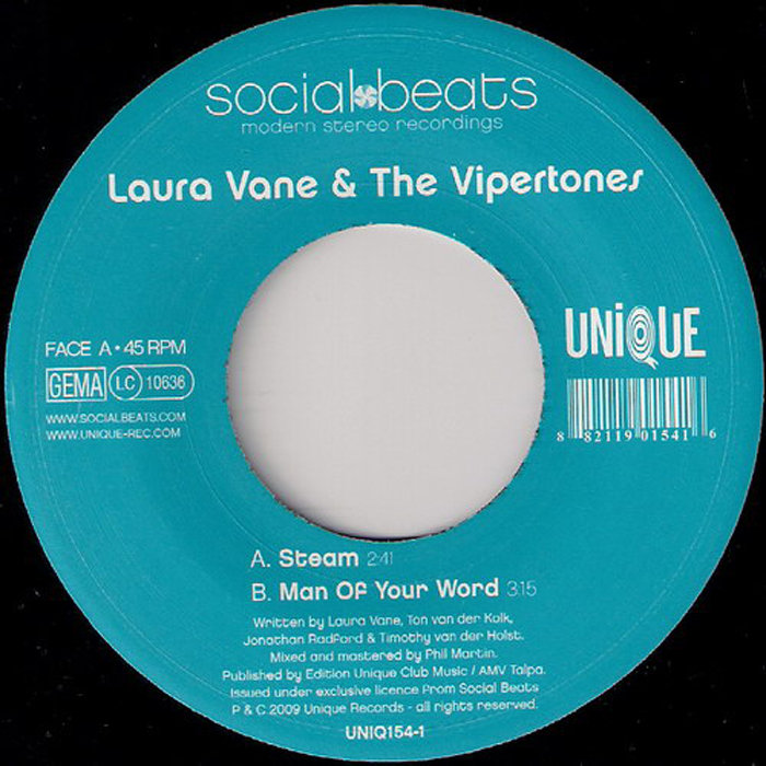 Steam / Man of Your Word 7" | Laura Vane & The Vipertones