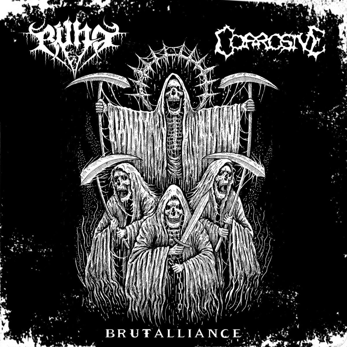 "Brutalliance" Split | RUNA/CORROSIVE | GUTS AND BLOOD Records