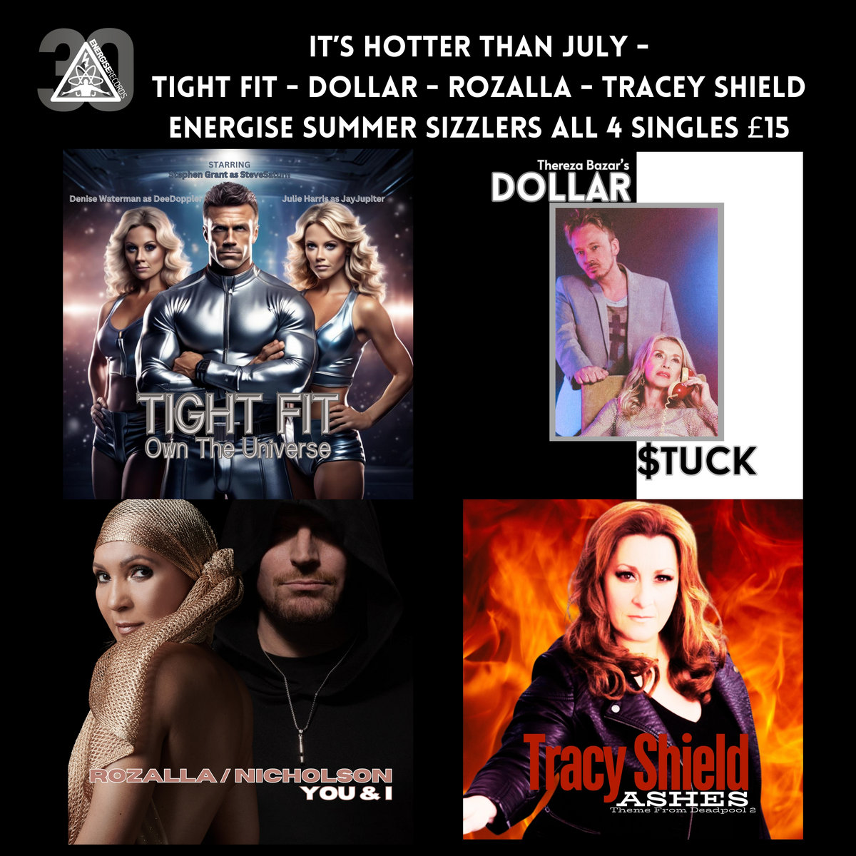 4 Summer Sizzlers (4 New CD Single Bundle) | Energise Records