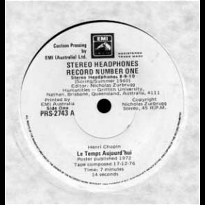 Record Number One | Henri Chopin