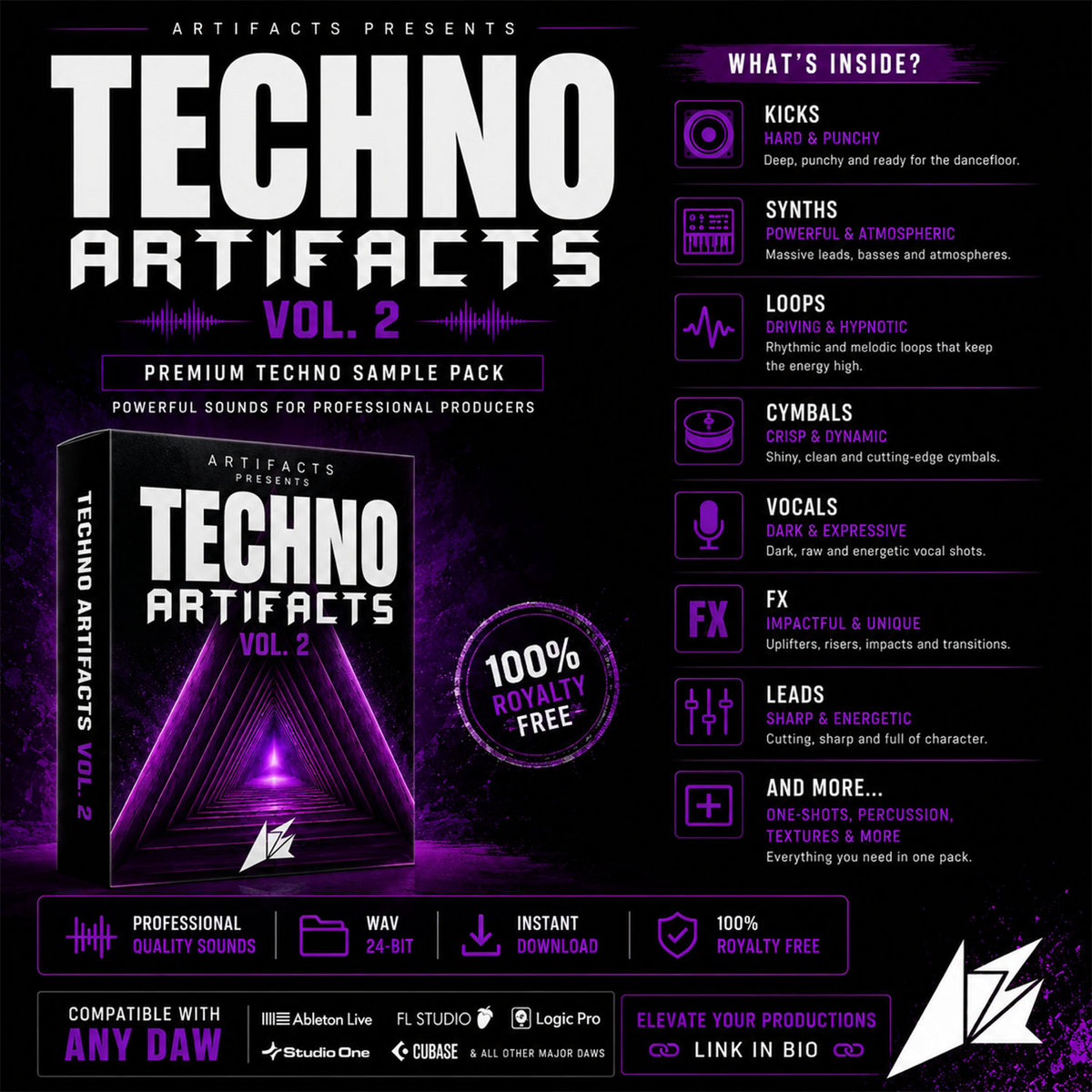 Techno Artifacts Vol. 2 Techno Sample Pack AZTHOR SAMPLES | Azthor Samples