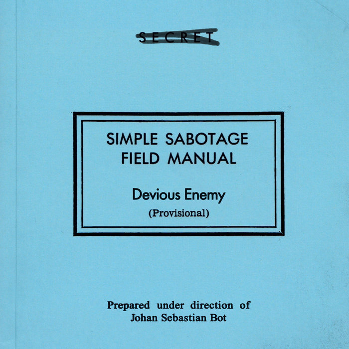 Simple Sabotage Field Manual | DVS NME