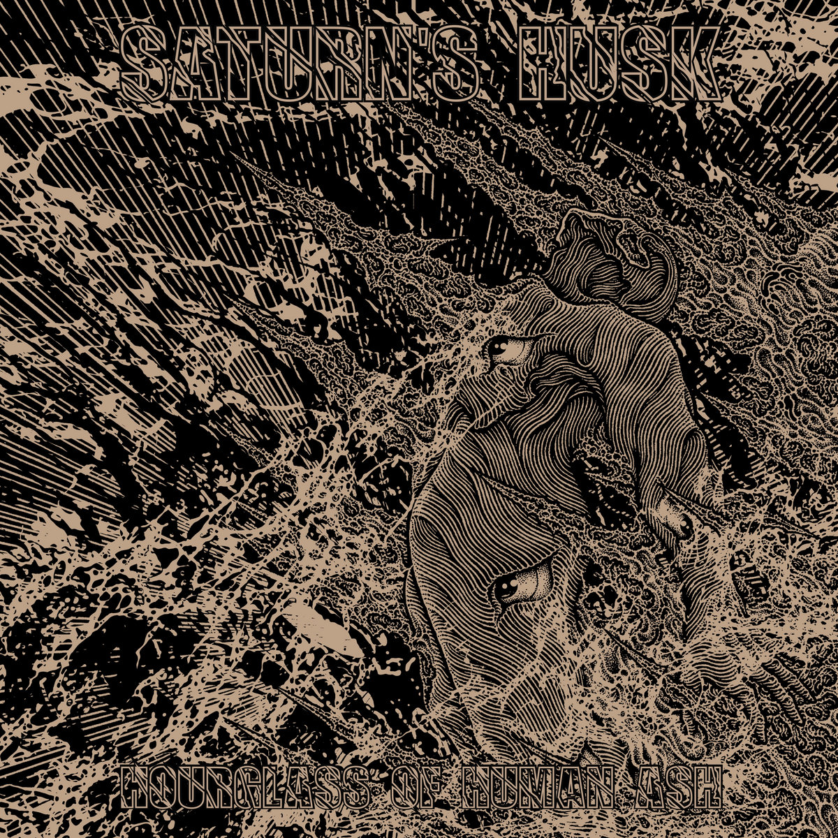 Human Hourglass Model Human Skeleton Holds Hourglass Sands Falling