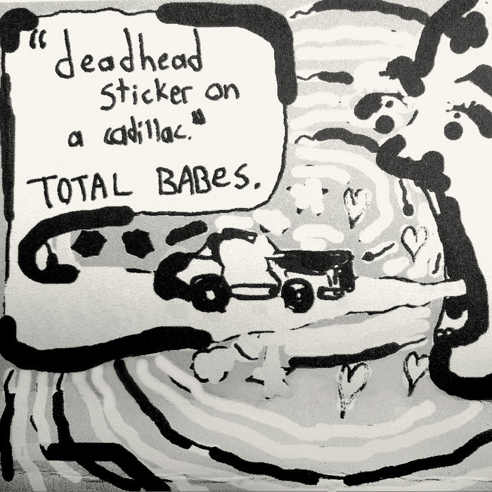 deadhead sticker on a cadillac | Total Babes