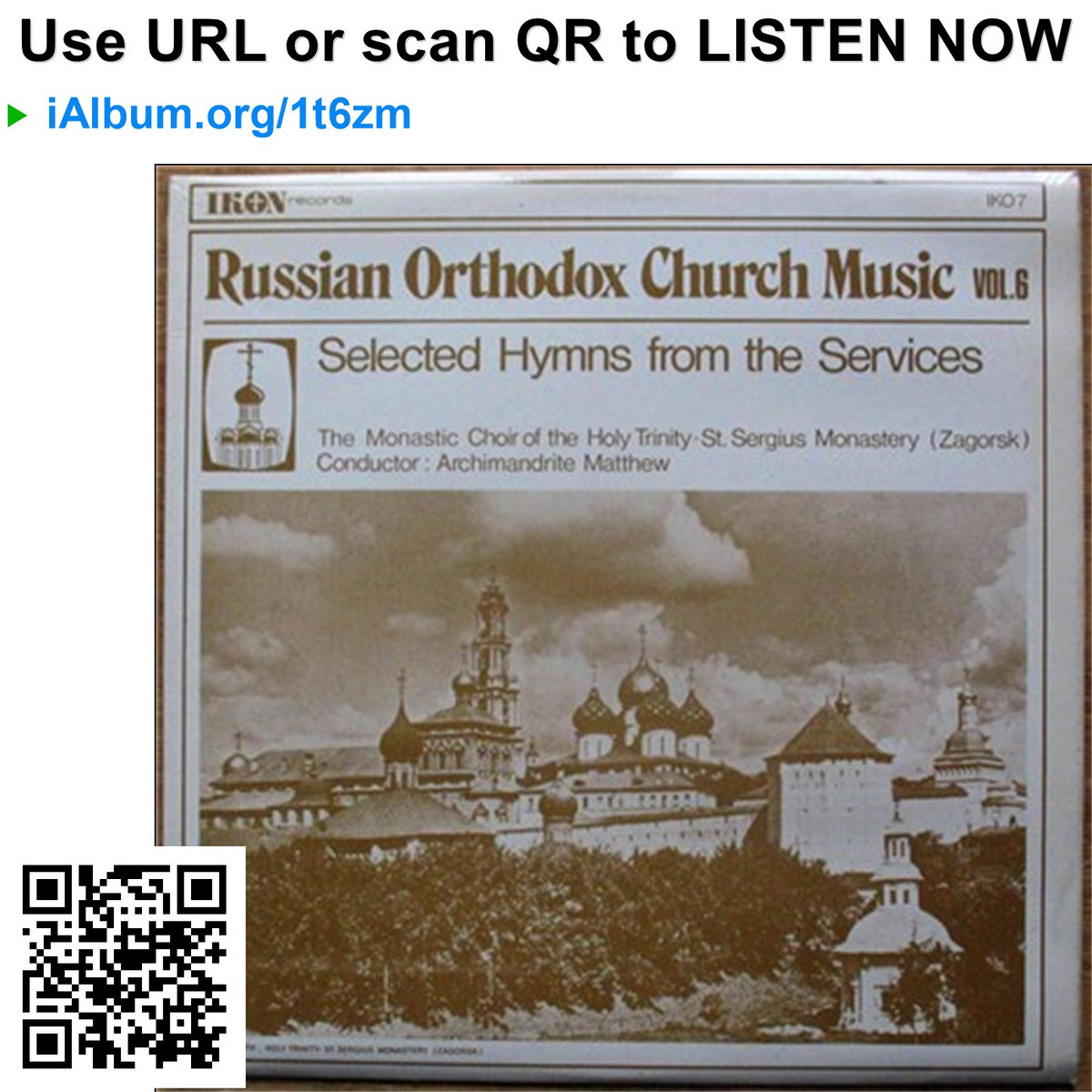Russian Orthodox Church Music Vol 6 Selected Hymns From The Services ...