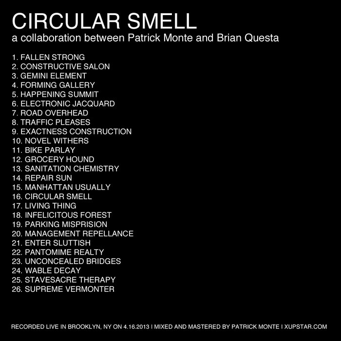 CIRCULAR SMELL | XUPSTAR