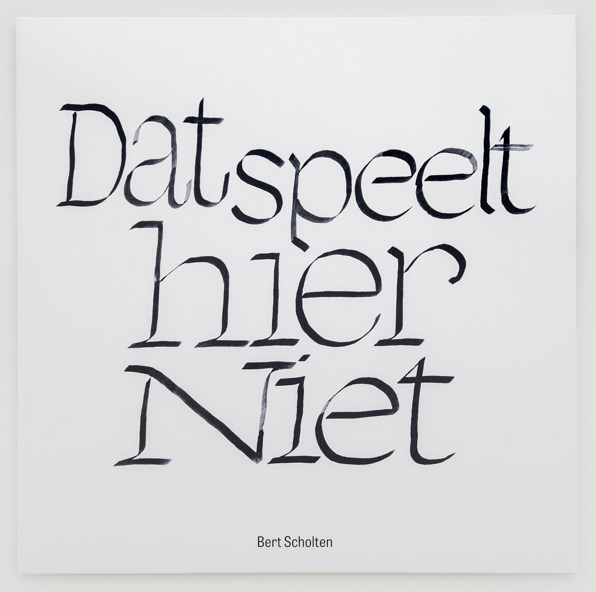 Dat Speelt Hier Niet | Bert Scholten | Het Generiek