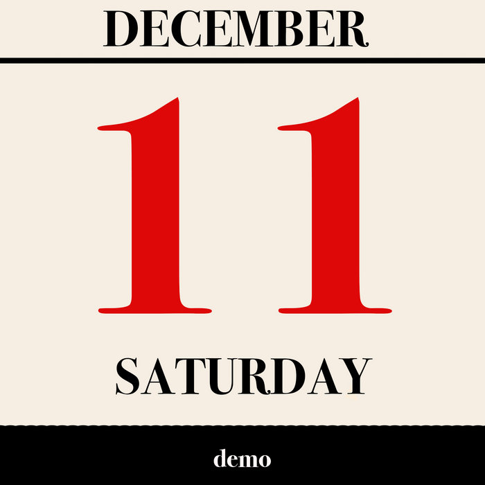 Saturday 11th December (Demo) | Quicksilver
