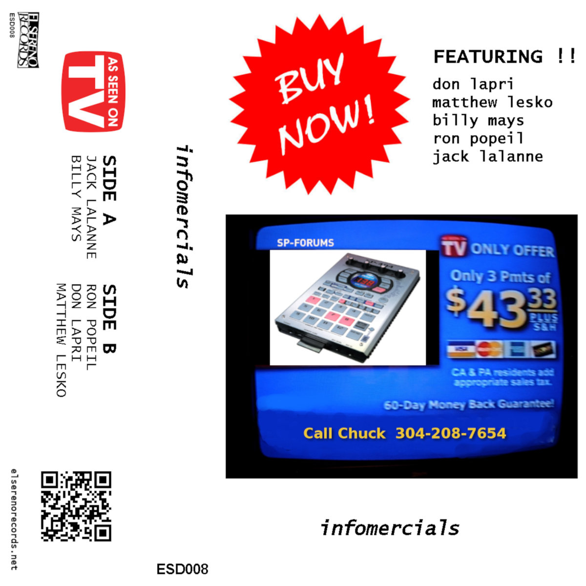 INFOMERCIALS (ESD008) | INFOMERCIALS | EL SERENO RECORDS