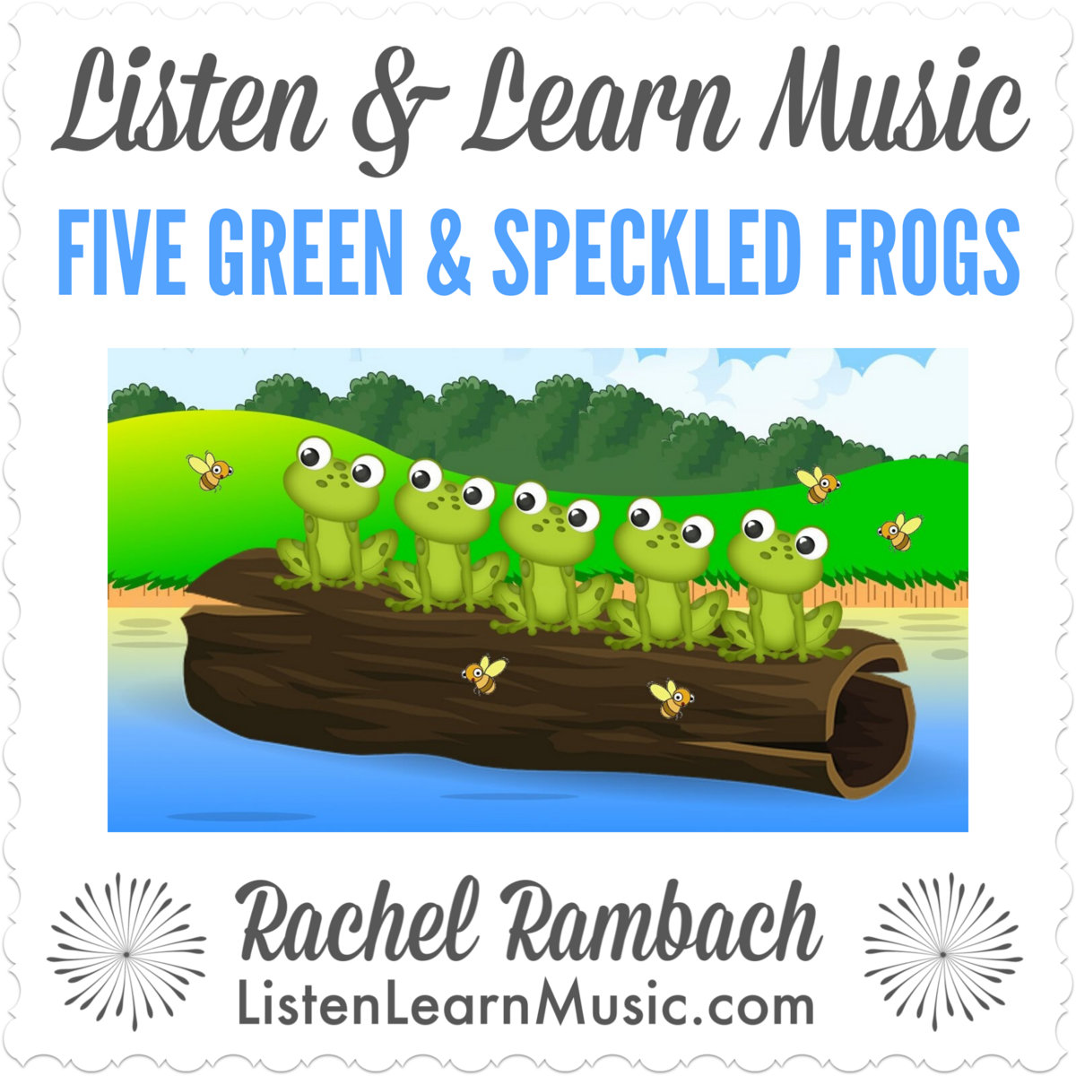 Five Green & Speckled Frogs | Listen & Learn Music
