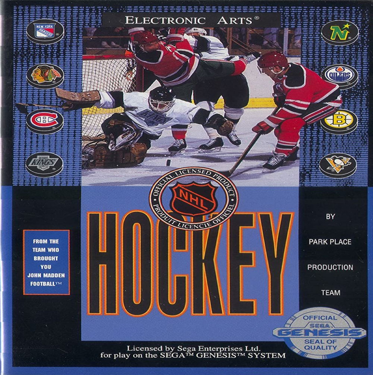 NHL Hockey 92 Cover | Adam Rauf
