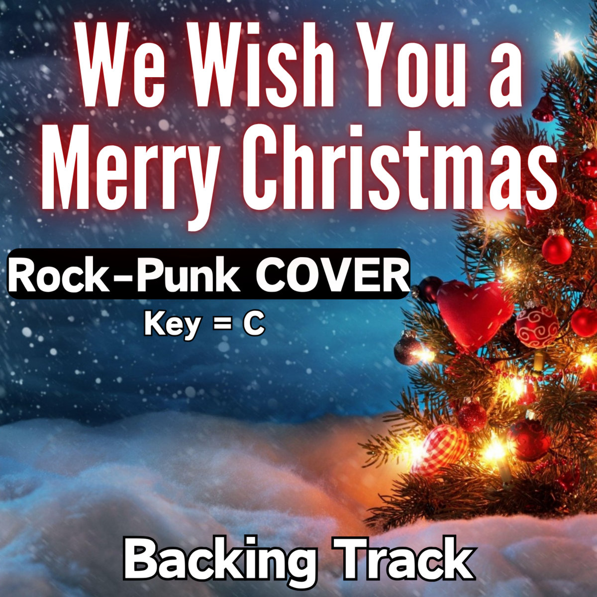 We Wish You a Merry Christmas Punk Rock Cover Backing Track | Jam ...