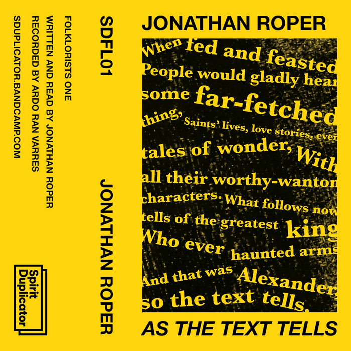 As the Text Tells | Jonathan Roper