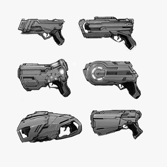 Futuristic Pistol Concept