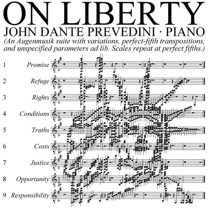 On Liberty - an Augenmusik Piano Suite | John Dante Prevedini | Arpaviva Recordings